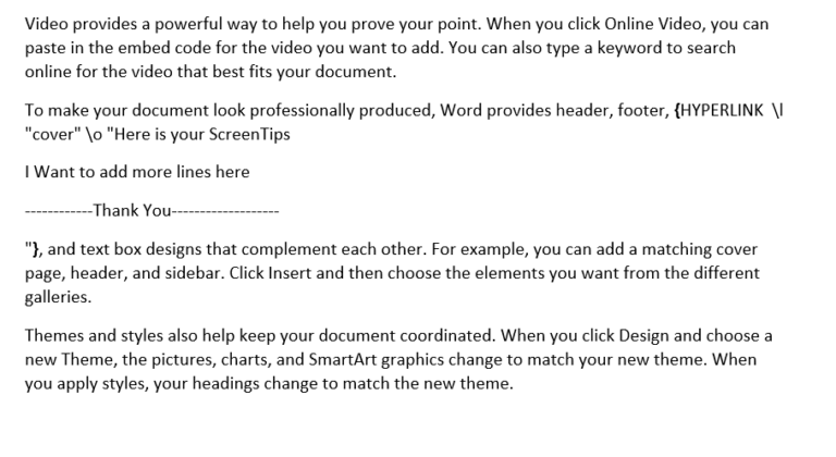 How to Create Screen Tips (Tooltips) in MS Word: A Step-by-Step Guide ...